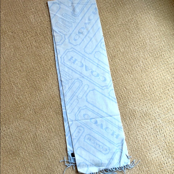 Coach | Accessories | Coach Blue Scarf | Poshmark